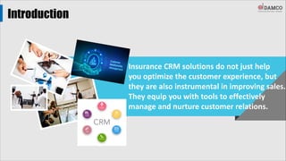 Enhance Sales Processes with CRM for Insurance | PPT