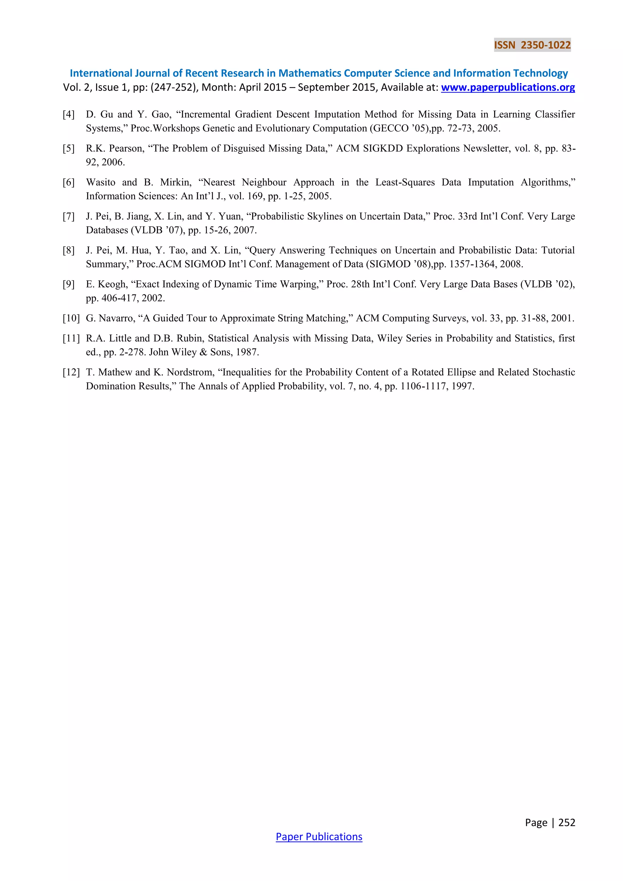 Enhance The Technique For Searching Dimension Incomplete Databases | PDF