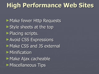 Enhance Web Performance | PPT