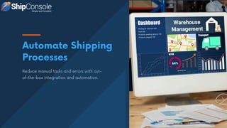 Enhance Your Global Logistics with ShipConsole's Oracle EBS Itegration | PPT