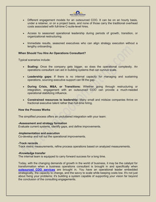 Enhance Your Scale: Consultant for Business Operations | PDF