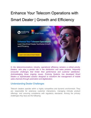 Enhance Your Telecom Operations with Smart Dealer _ Growth and Efficiency.pdf