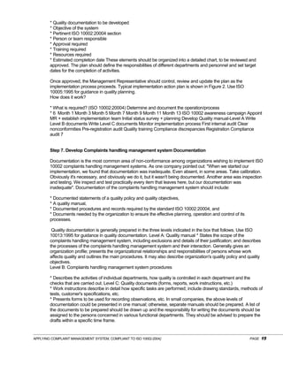 Improving Complaints Management system, Complied to ISO 10002 | PDF