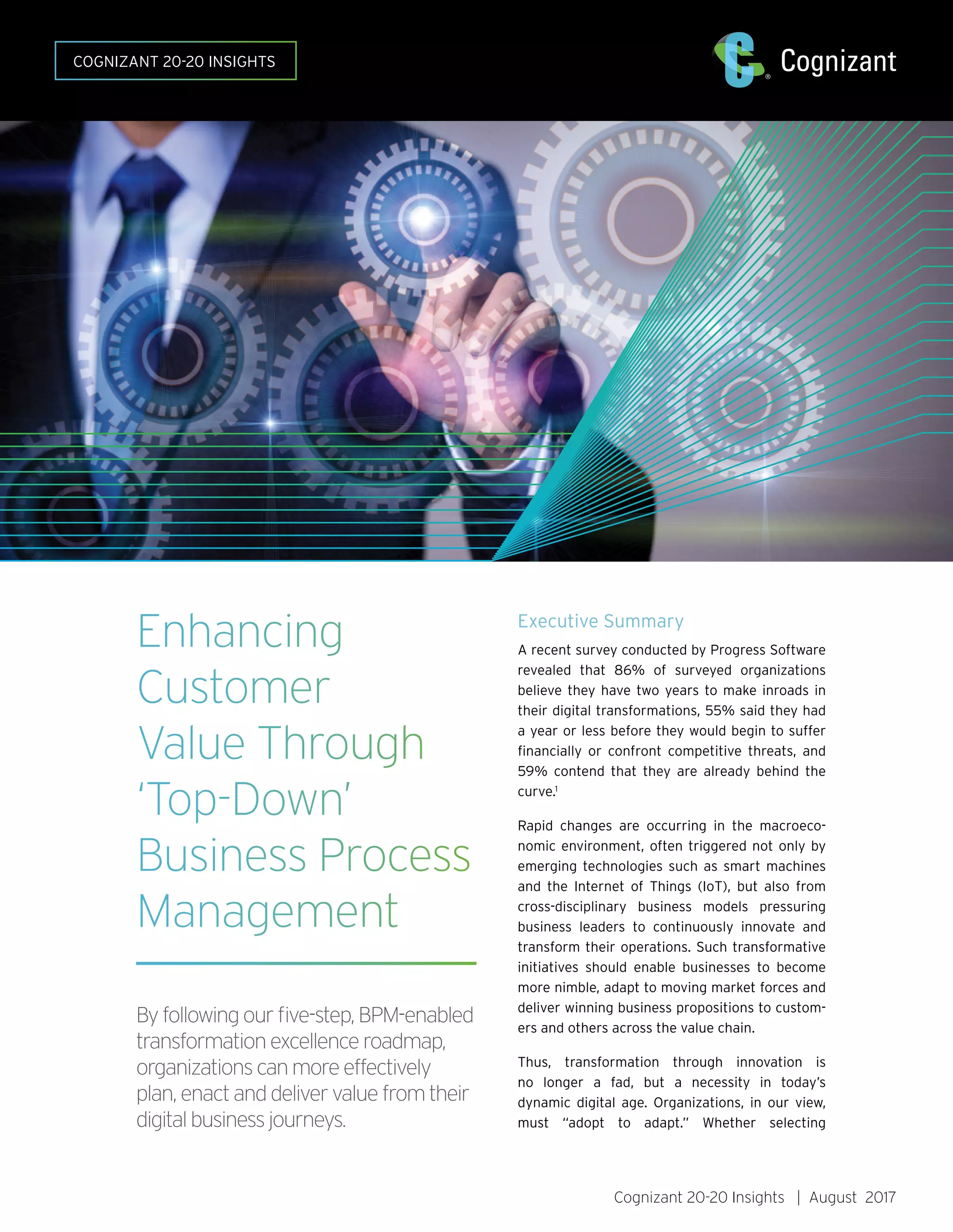 Enhancing Customer Value Through 'Top-Down' Business Process Management ...