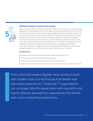 Enhancing Desirability: Five Considerations for Winning Digital Initiatives | PDF