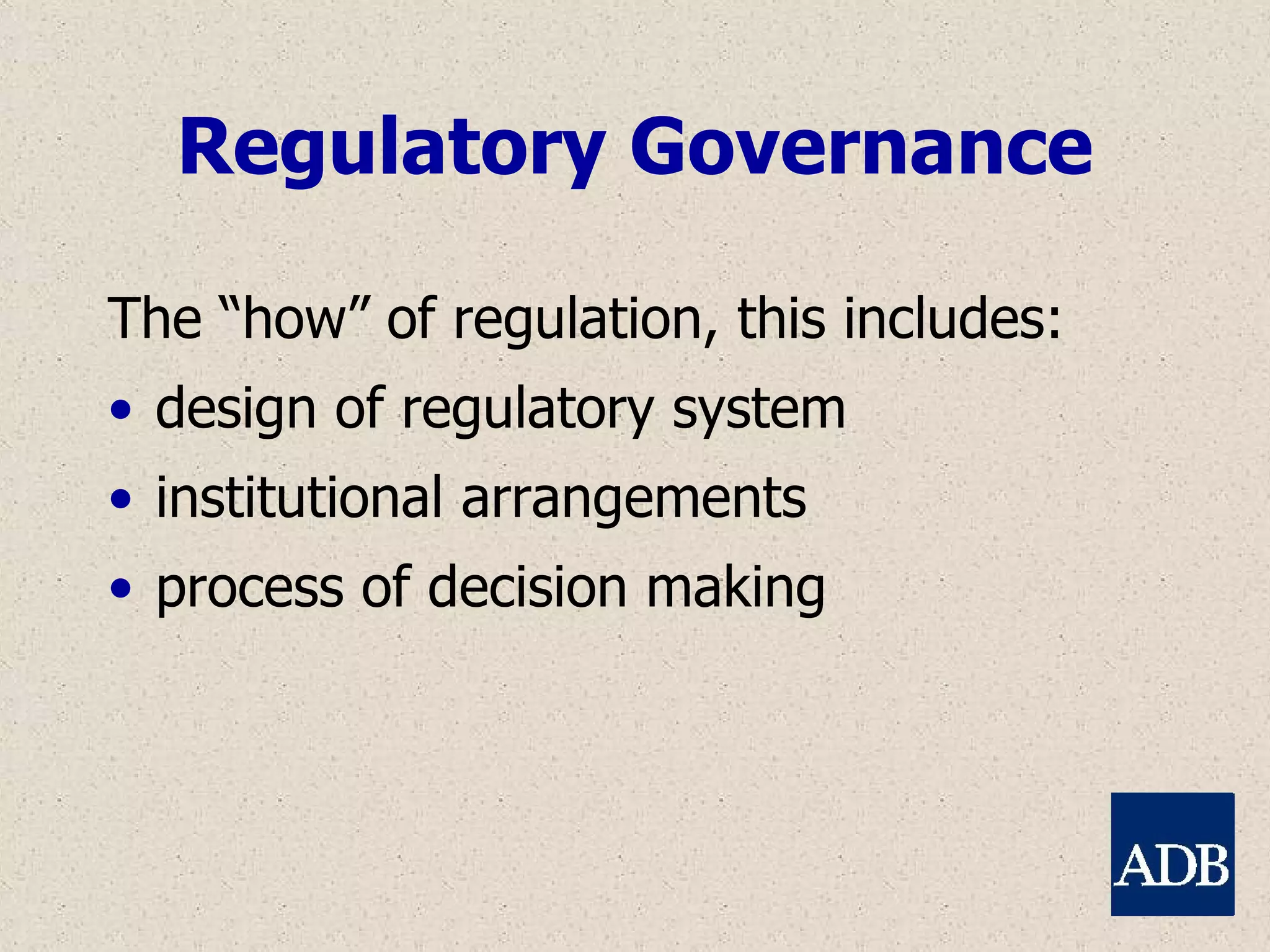 Enhancing Effective Regulation of Infastructure and Utility Services | PPT