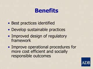 Enhancing Effective Regulation of Infastructure and Utility Services | PPT