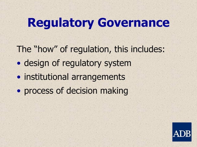 Enhancing Effective Regulation of Infastructure and Utility Services | PPT