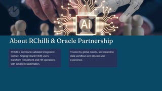 Boost Oracle HCM Performance with Cutting-Edge AI Recruitment Technology | PPT
