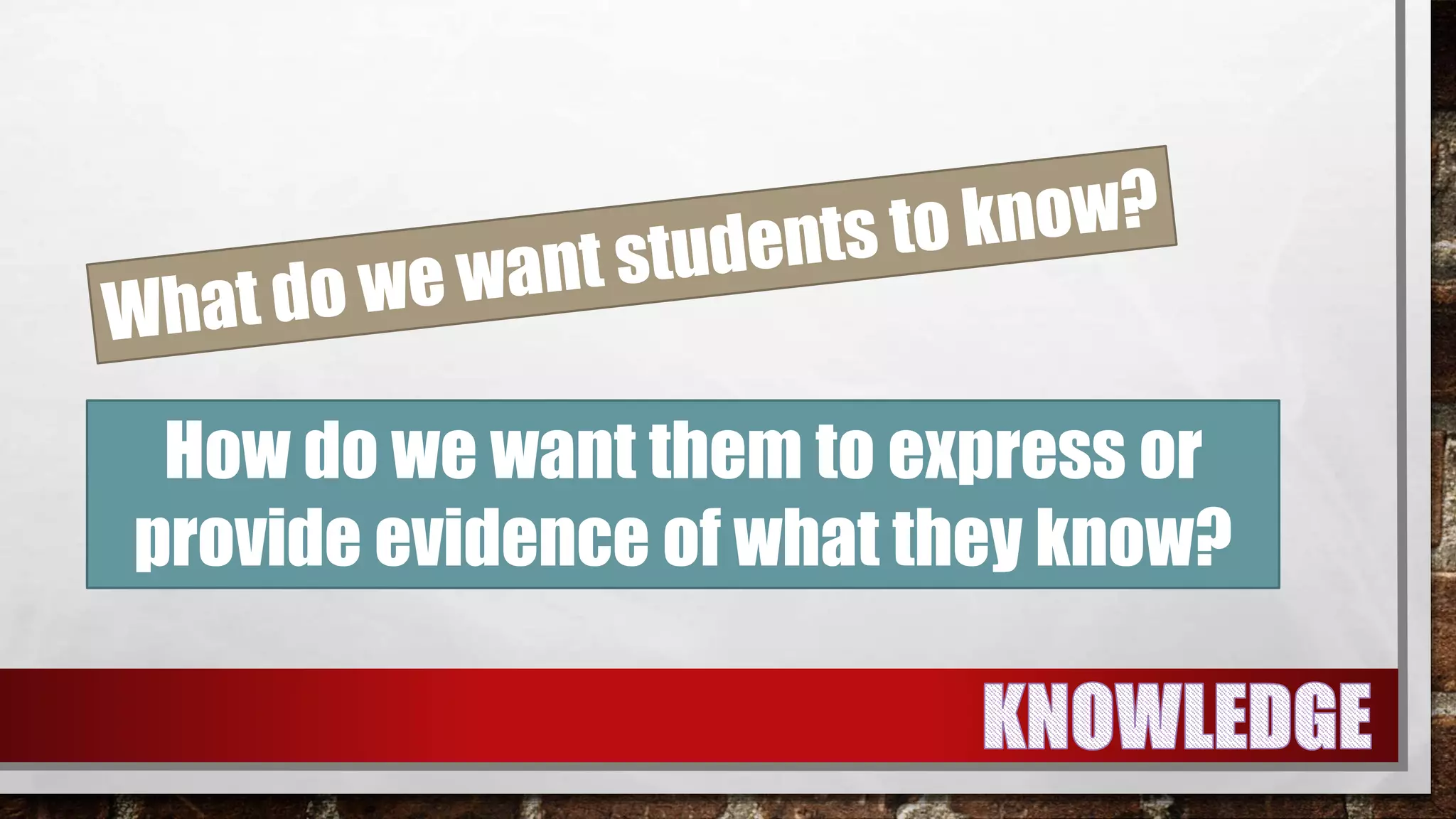 Enhancing Test Questions Using KPUP Format | PPTX