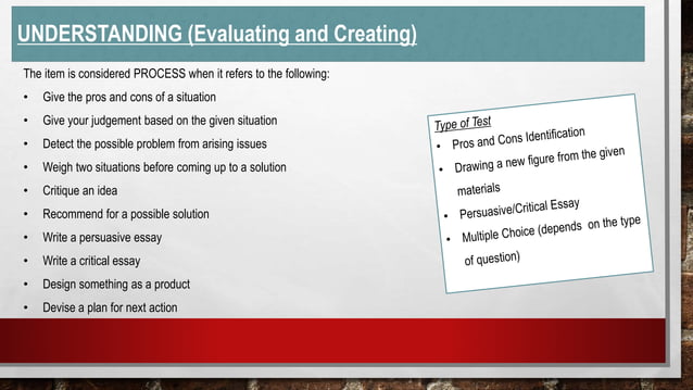 Enhancing Test Questions Using KPUP Format | PPTX