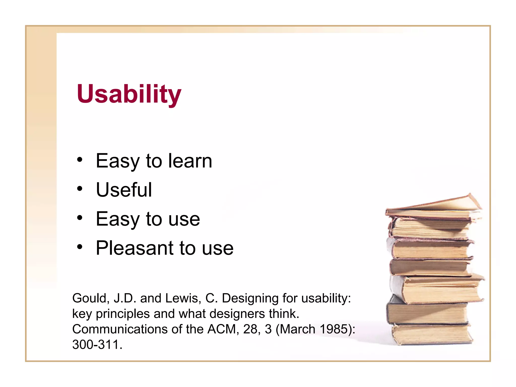Enhancing the Usability of Libraries | PPT