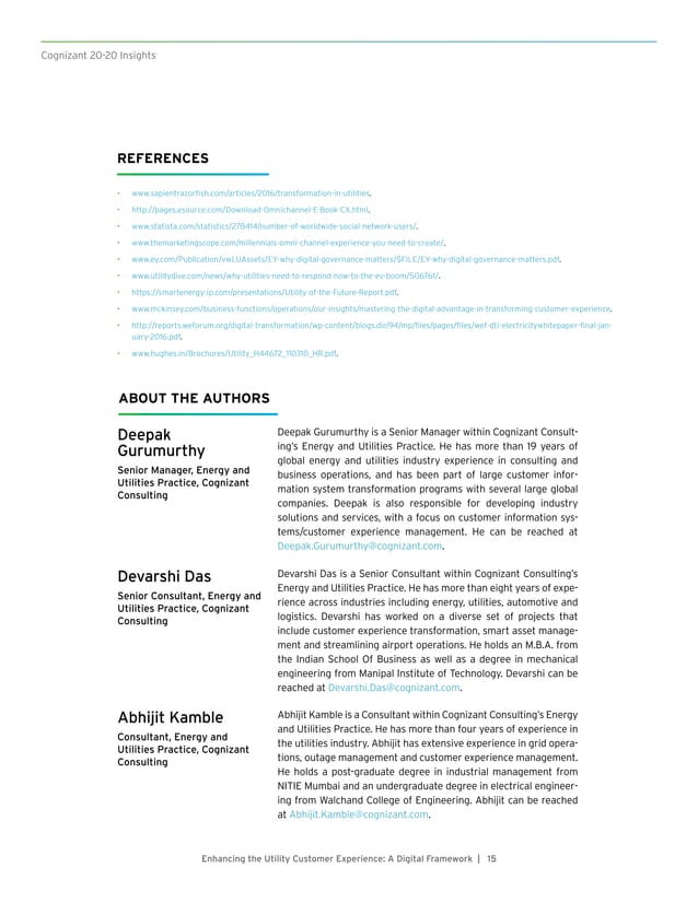 Enhancing the Utility Customer Experience: A Digital Framework | PDF