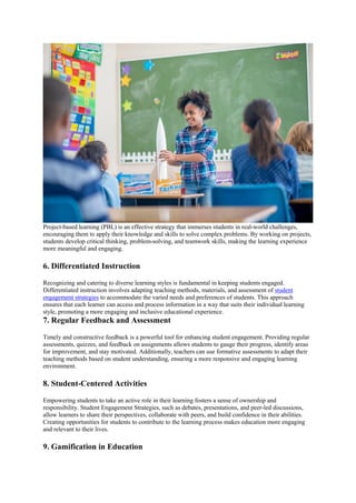 Enhancing Academic Success: Effective Student Engagement Strategies ...