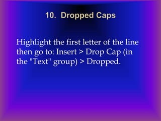 Enhancing a Microsoft Word Document.pptx