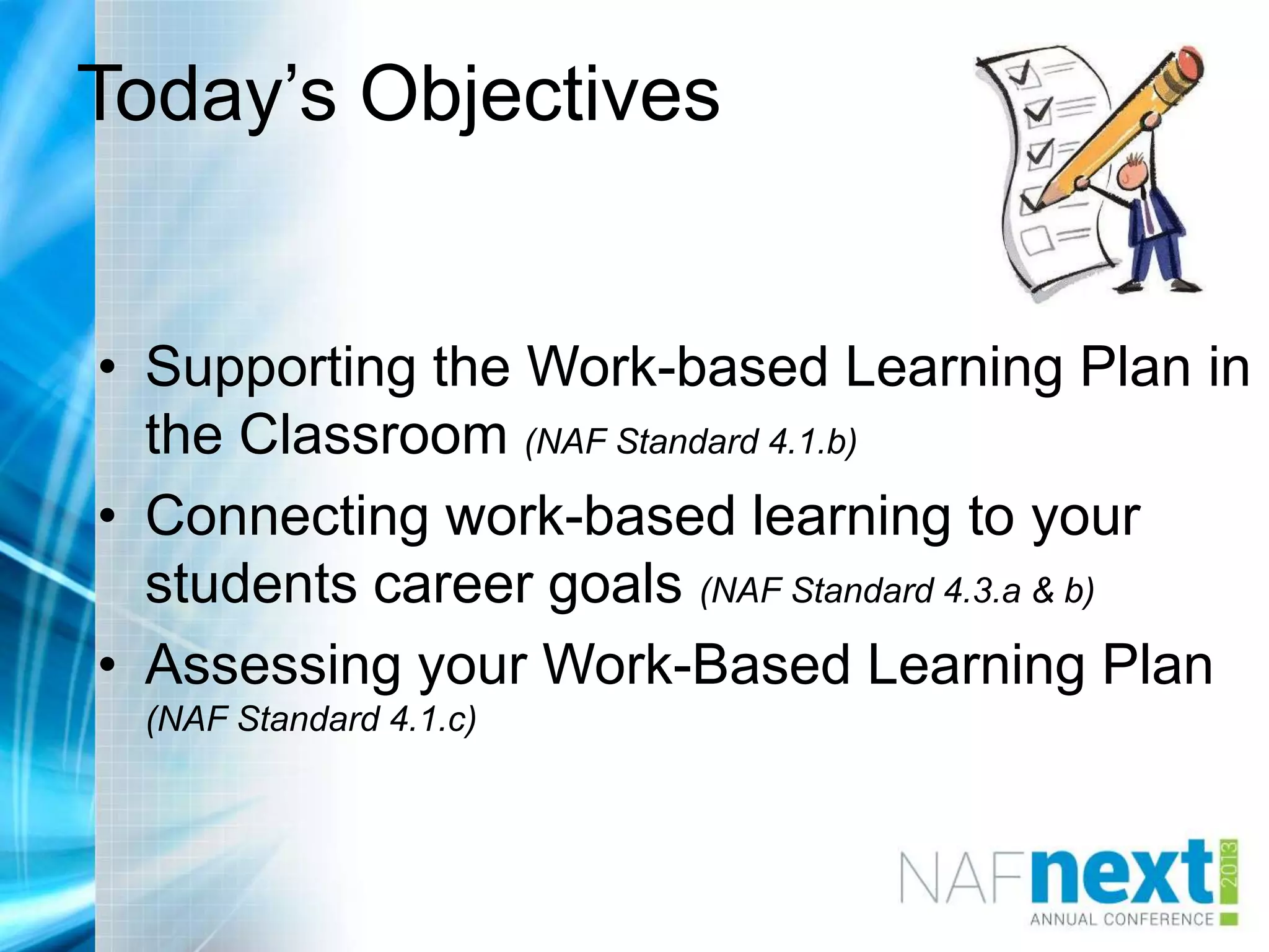 Enhancing and Assessing Your Work-Based Learning Plan | PPTX