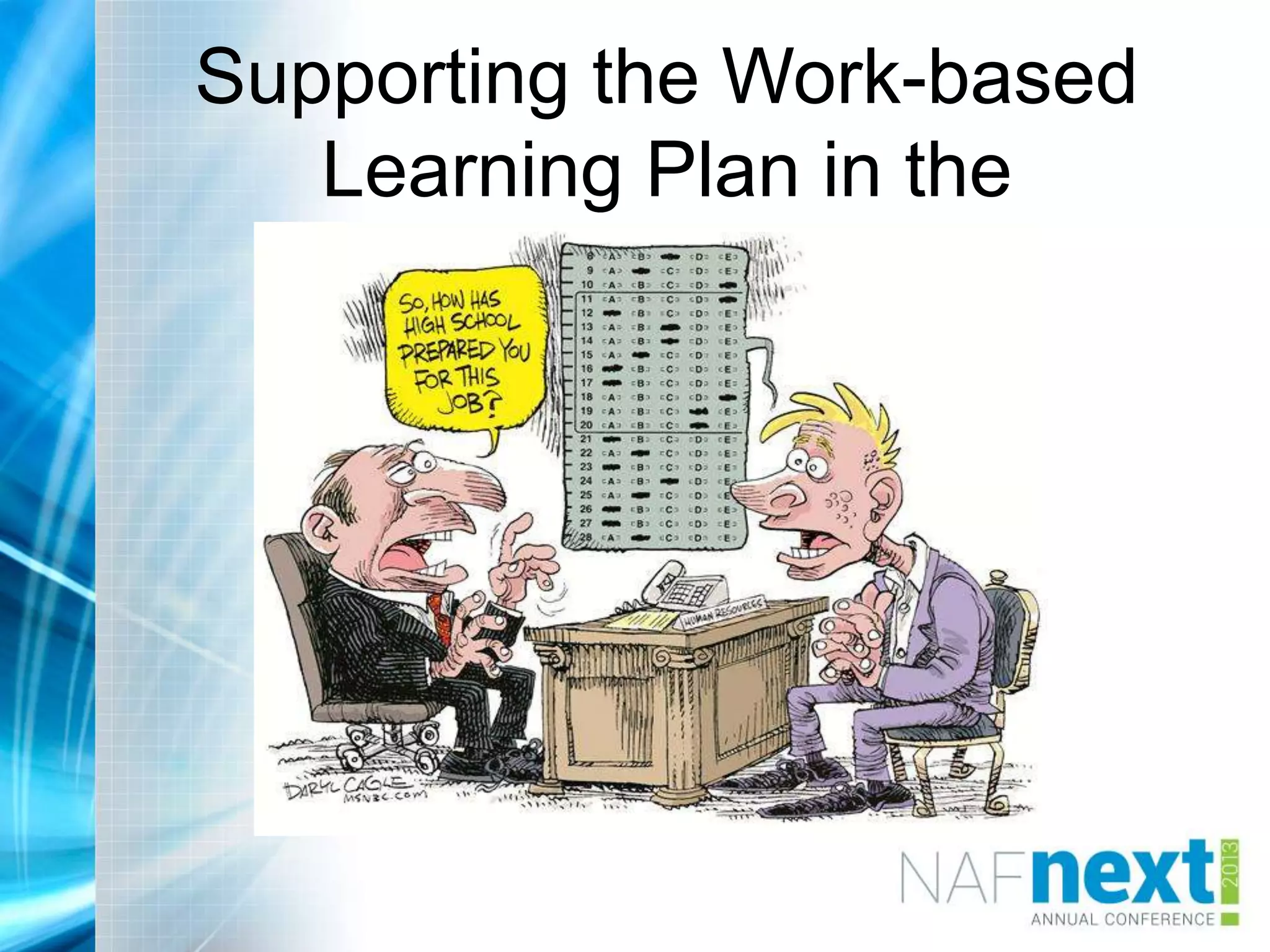 Enhancing and Assessing Your Work-Based Learning Plan | PPTX