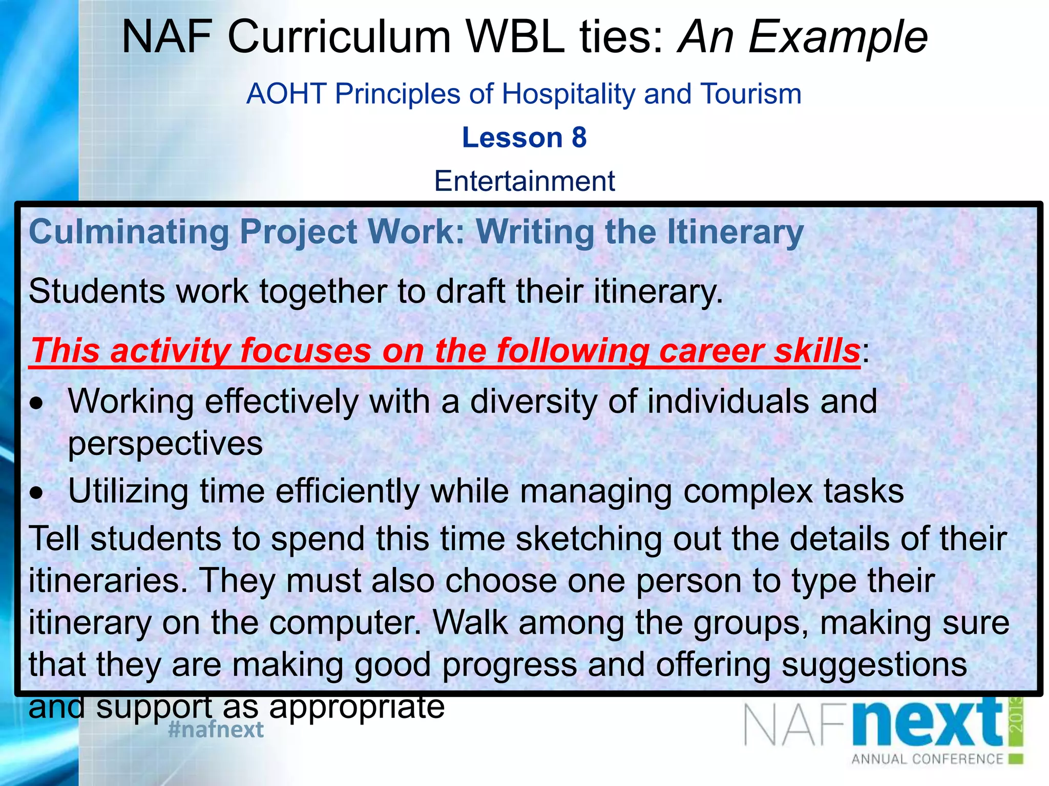 Enhancing and Assessing Your Work-Based Learning Plan | PPTX