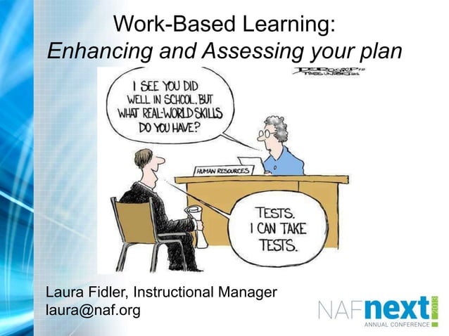 Enhancing and Assessing Your Work-Based Learning Plan | PPTX