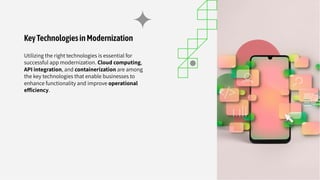 Enhancing Business Efficiency Through Strategic App Modernization Solutions | PPT
