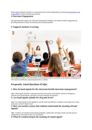 Enhancing Classroom Communication: The Power of Hand Signals for ...