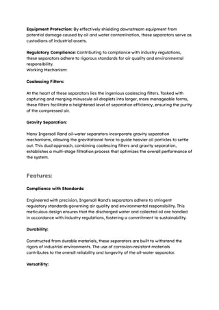_Enhancing Compressed Air Quality_ Ingersoll Rand Oil-Water Separators.pdf