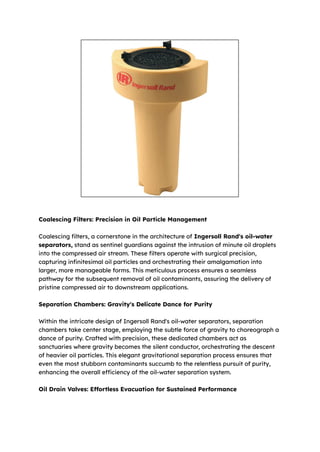 _Enhancing Compressed Air Quality_ Ingersoll Rand Oil-Water Separators.pdf
