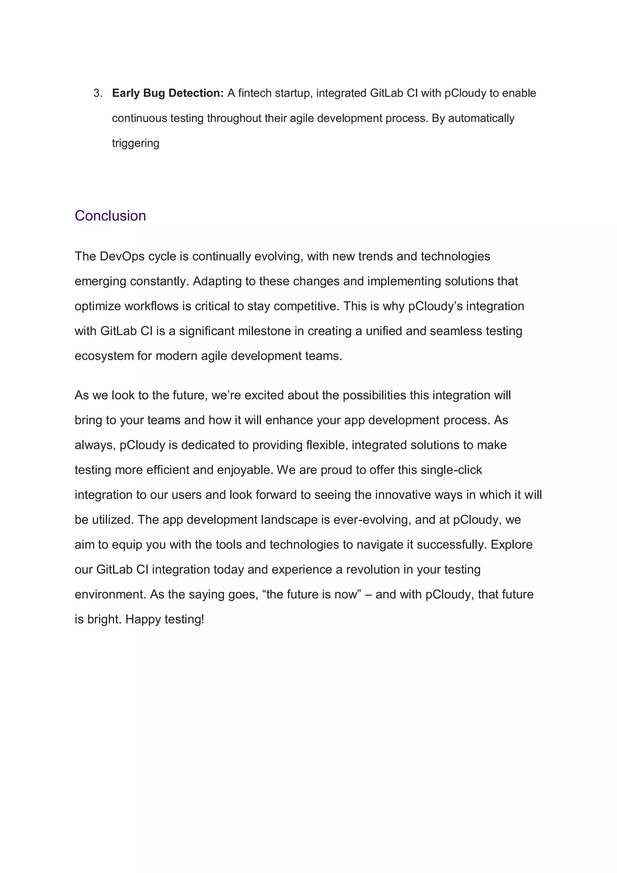 Enhancing Continuous Integration with pCloudy’s GitLab CI Integration ...