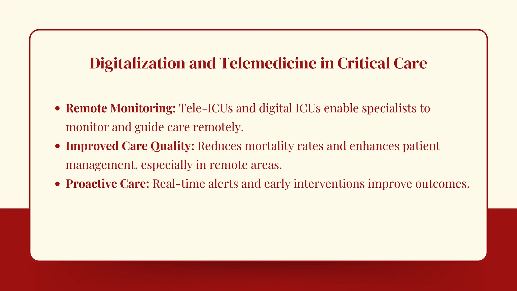 Enhancing Critical Care with Remote Monitoring and Telemedicine | PDF