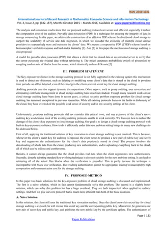 Enhancing Data Security in Cloud Storage Auditing With Key Abstraction | PDF