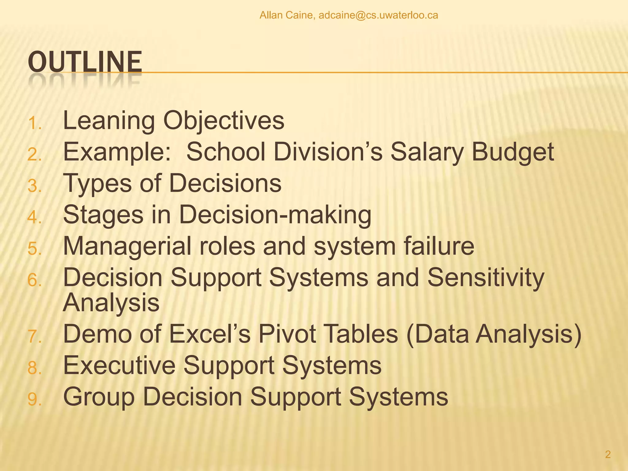 Enhancing Decision Making | PPT