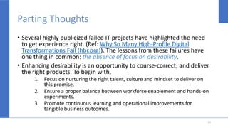 Enhancing Desirability: Five Considerations for Winning Digital Initiatives | PDF