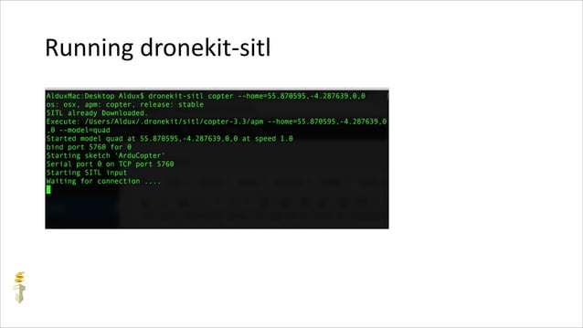 Enhancing drone application development using python and dronekit | PPT