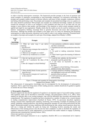Enhancing efl readers’ metacognition | PDF