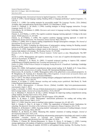 Enhancing efl readers’ metacognition | PDF