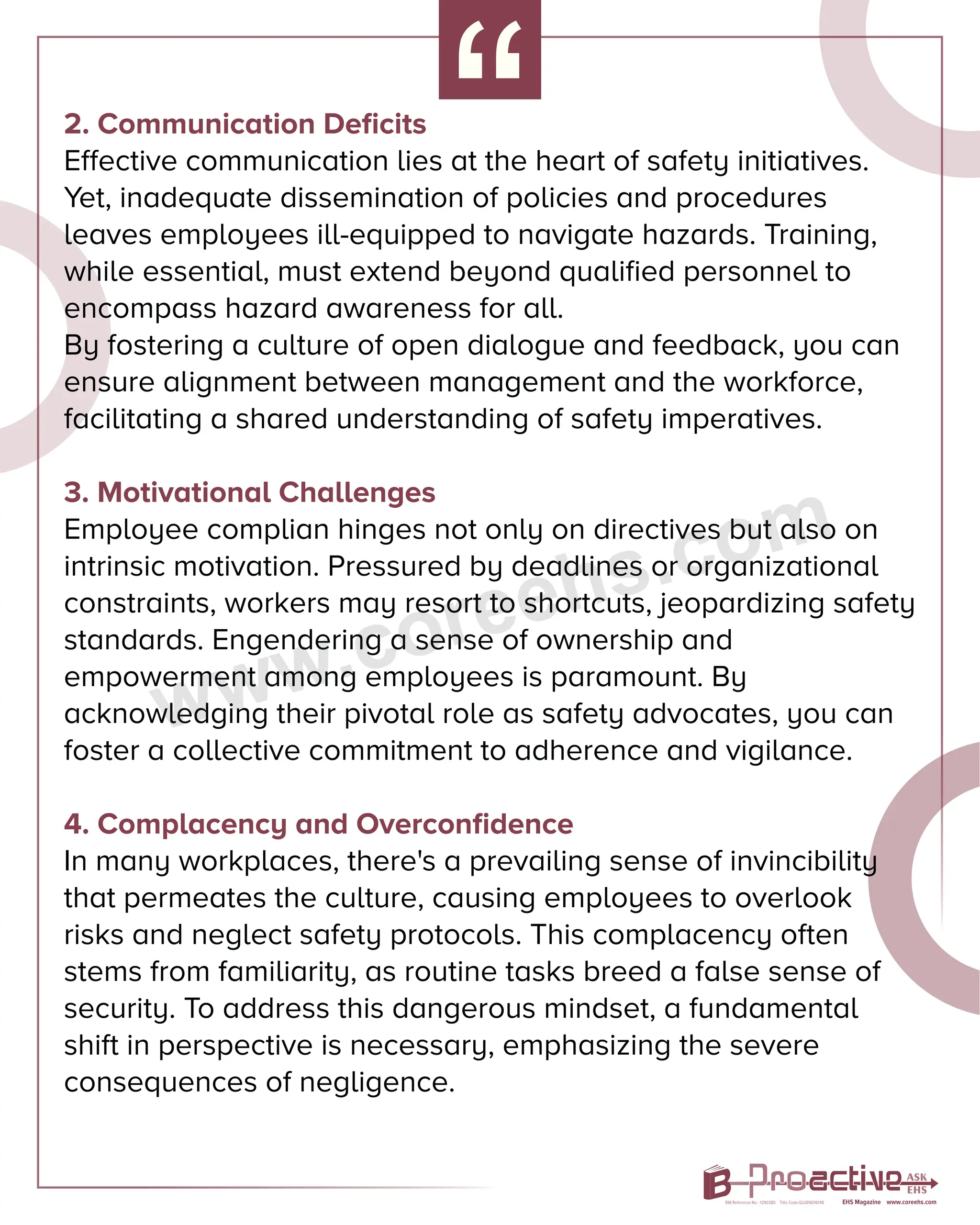 ENHANCING ELECTRICAL SAFETY - B: Proactive magazine pdf. | PDF ENHANCING ELECTRICAL SAFETY - B: Proactive magazine pdf. | PDF