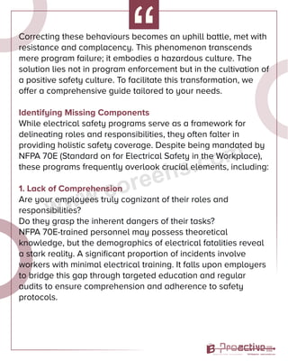 ENHANCING ELECTRICAL SAFETY - B: Proactive magazine pdf. | PDF