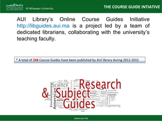 Enhancing faculty librarian collaboration the al akhawayn experience by ...