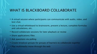 CTE Triton: Enhancing Instruction via Blackboard Collaborate | PPT