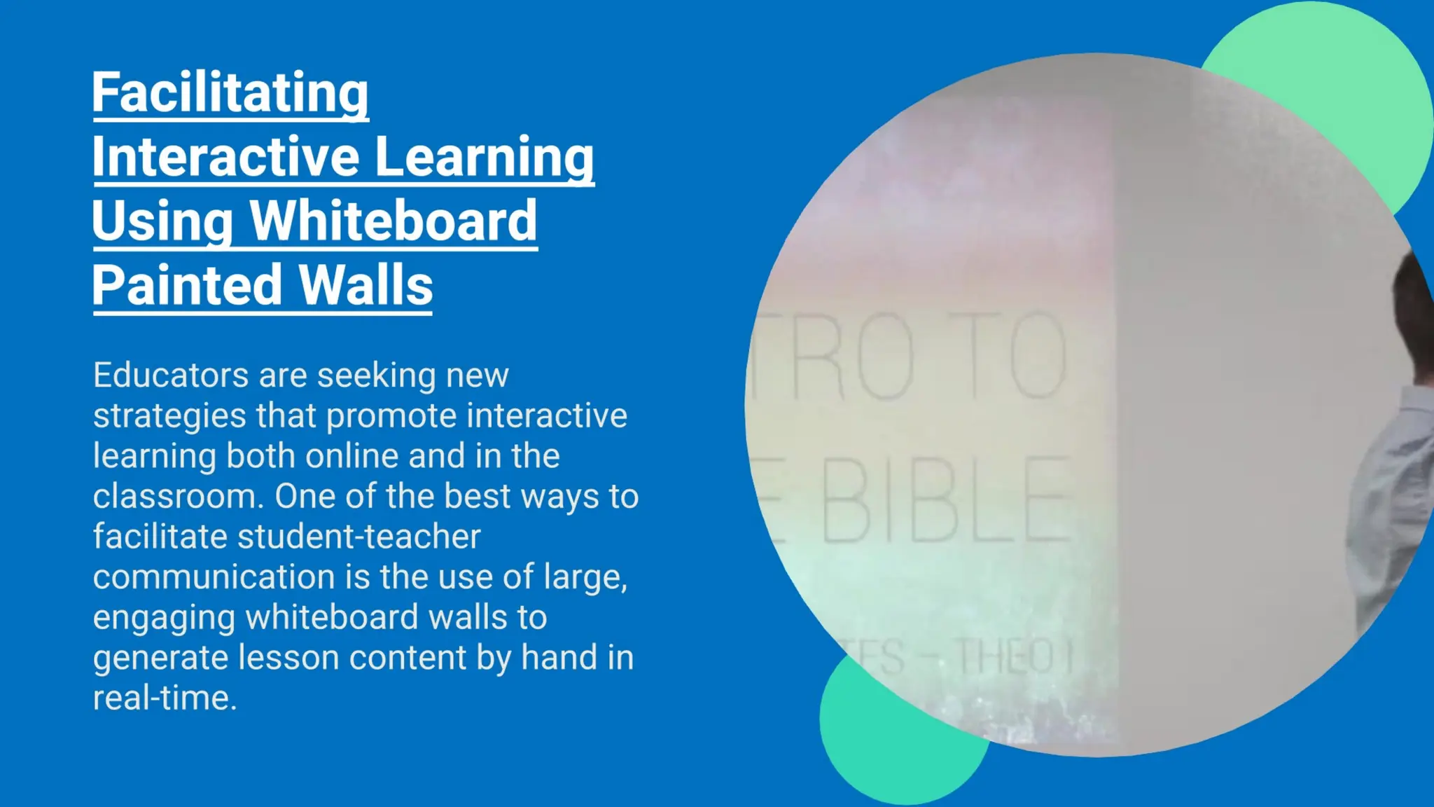 ENHANCING KNOWLEDGE SHARING WITH WHITEBOARD WALLS | PPT