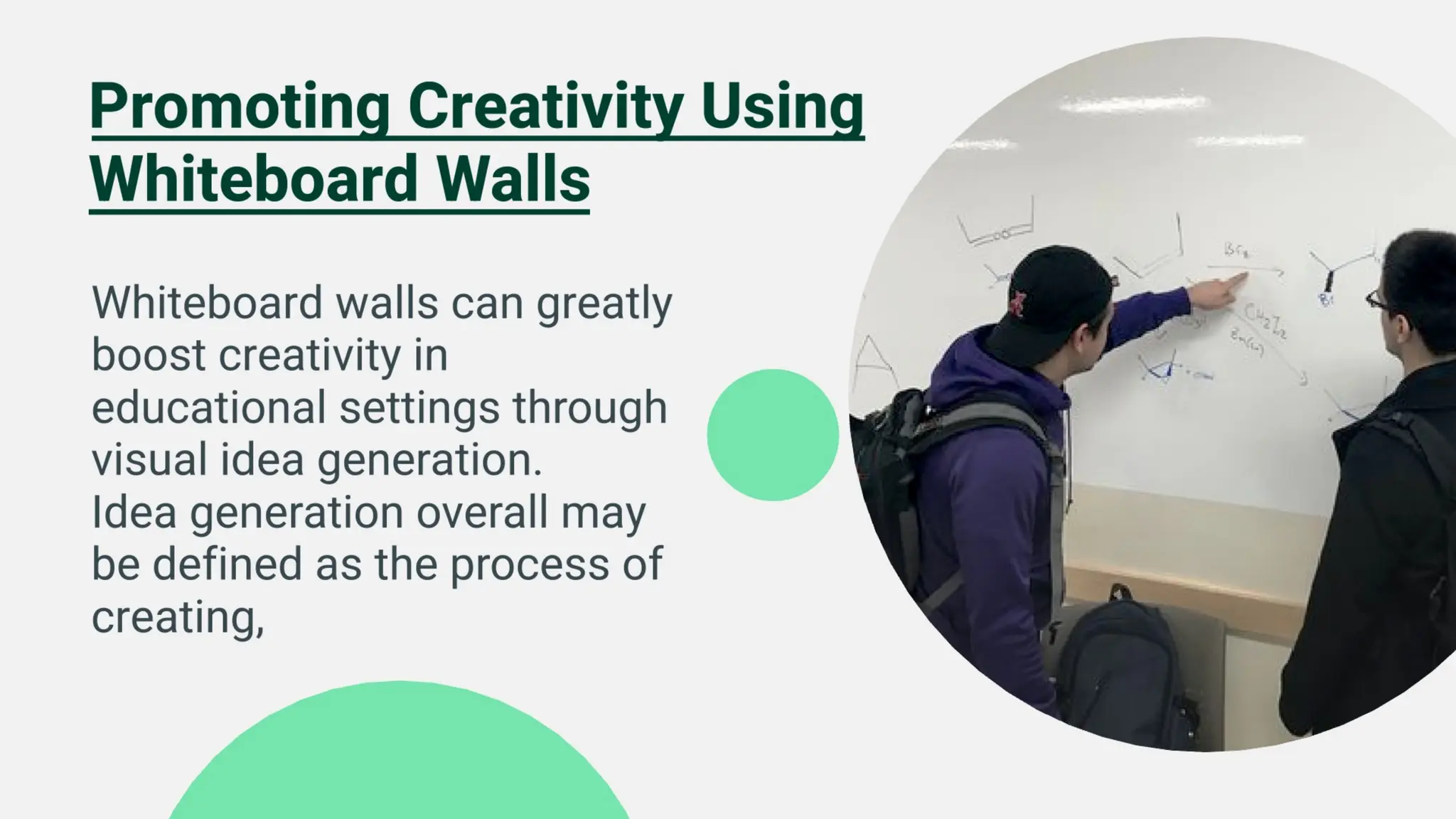 ENHANCING KNOWLEDGE SHARING WITH WHITEBOARD WALLS | PPT