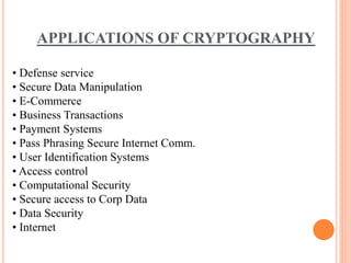 Enhancing lan using cryptography and other modules | PPTX