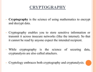 Enhancing lan using cryptography and other modules | PPTX