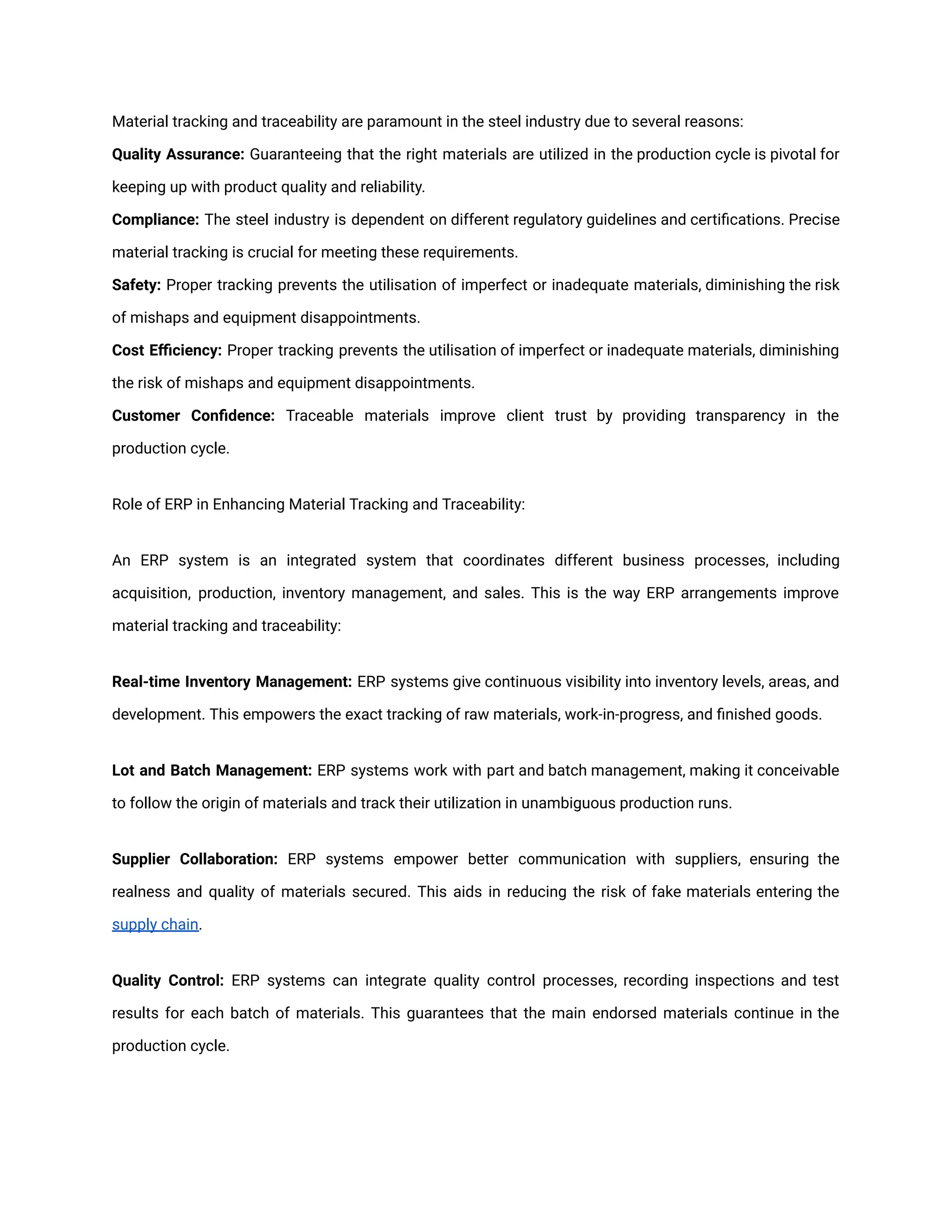 Enhancing Material Tracking and Traceability in the Steel Industry with ...