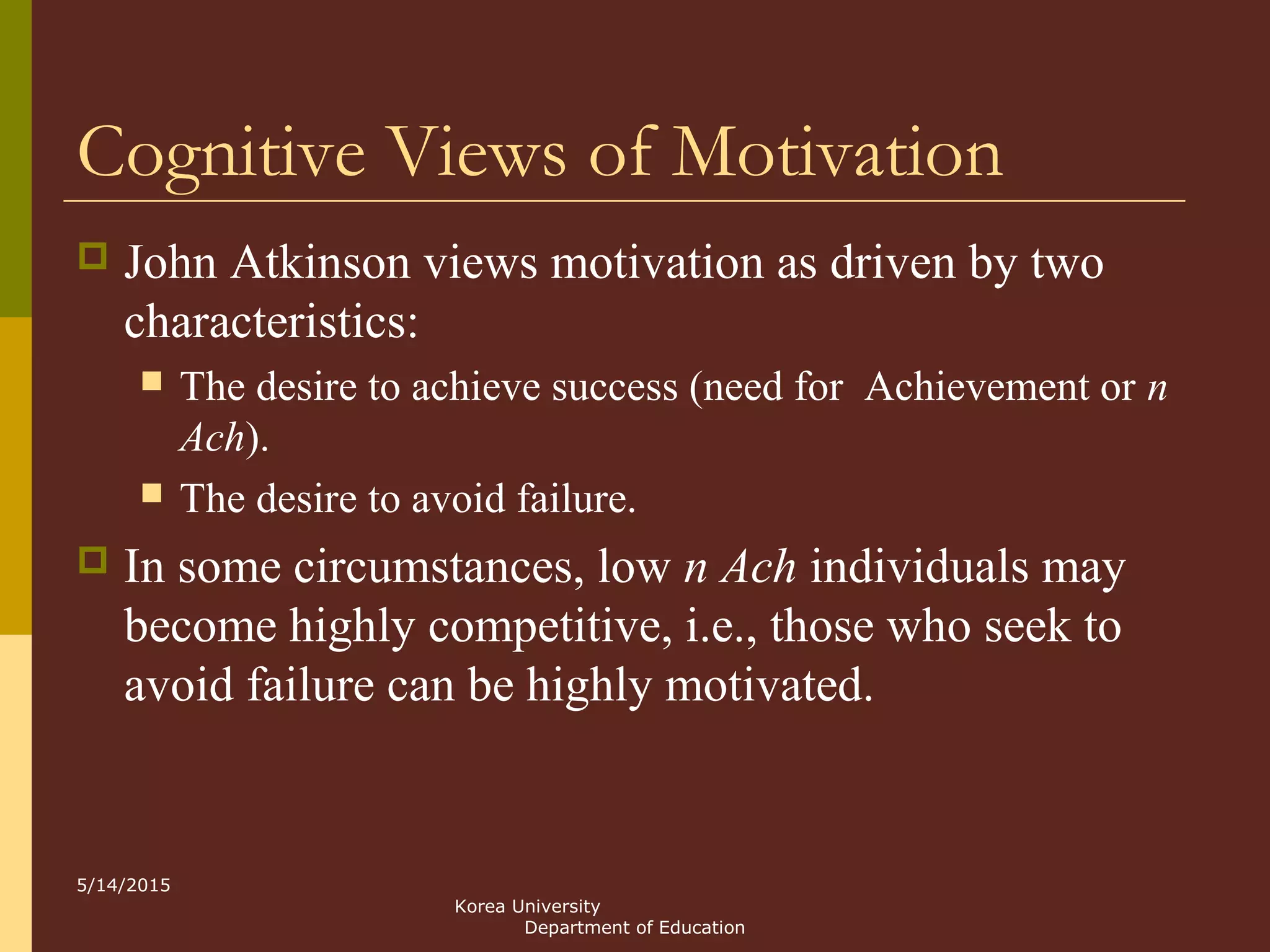 Enhancing motivation change in the classroom | PPT
