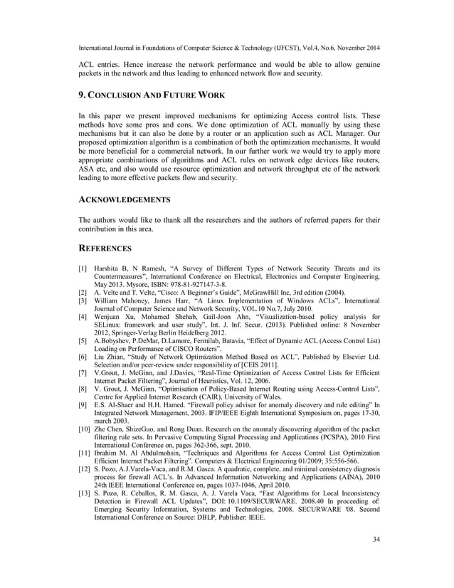 Enhancing network security and performance using optimized acls | PDF | Computer Networking ...