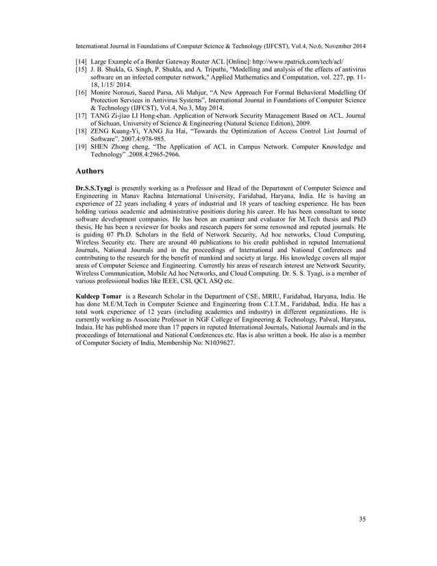 Enhancing network security and performance using optimized acls