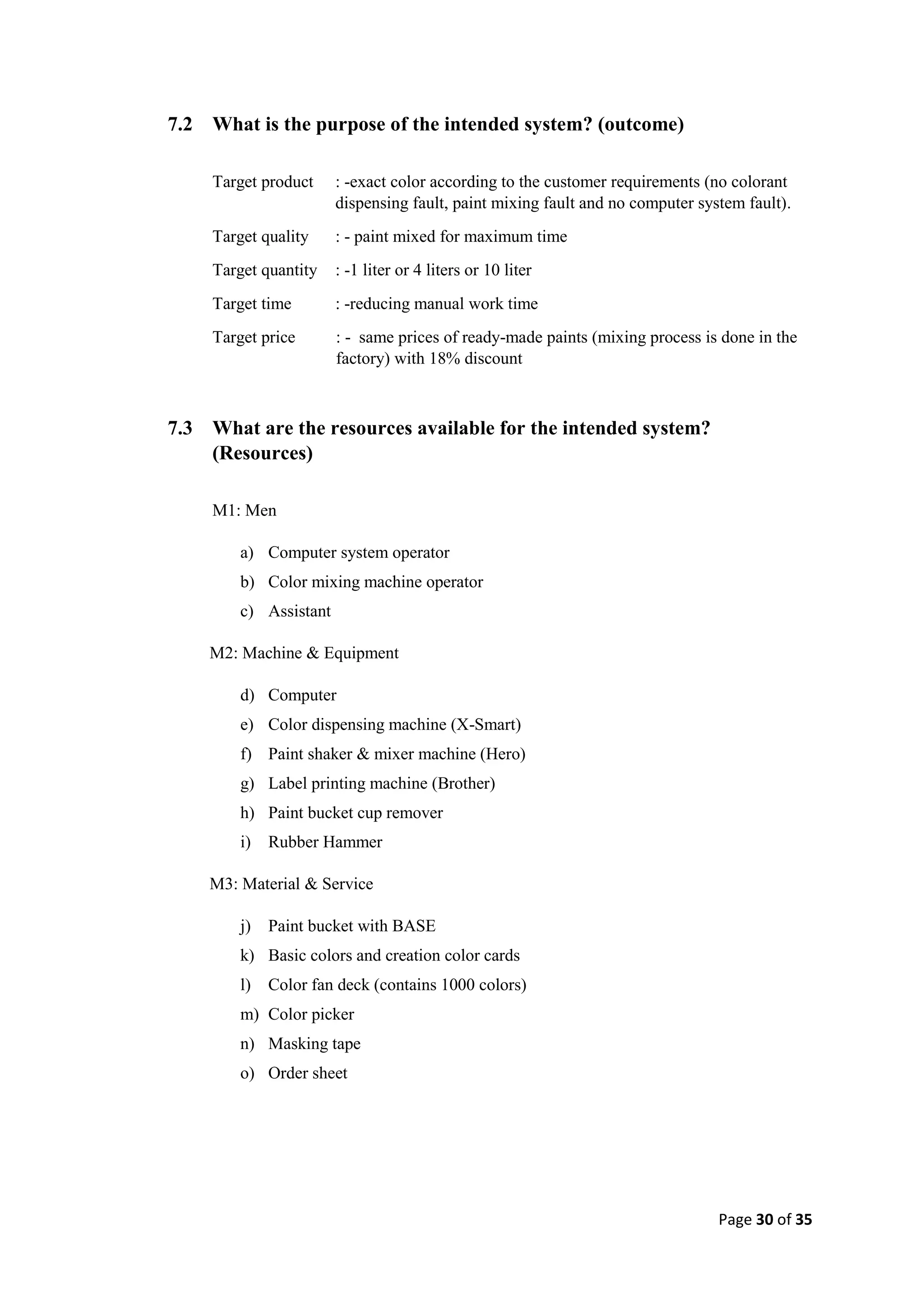Enhancing nippolac paint mixturing process based on qm standards ...