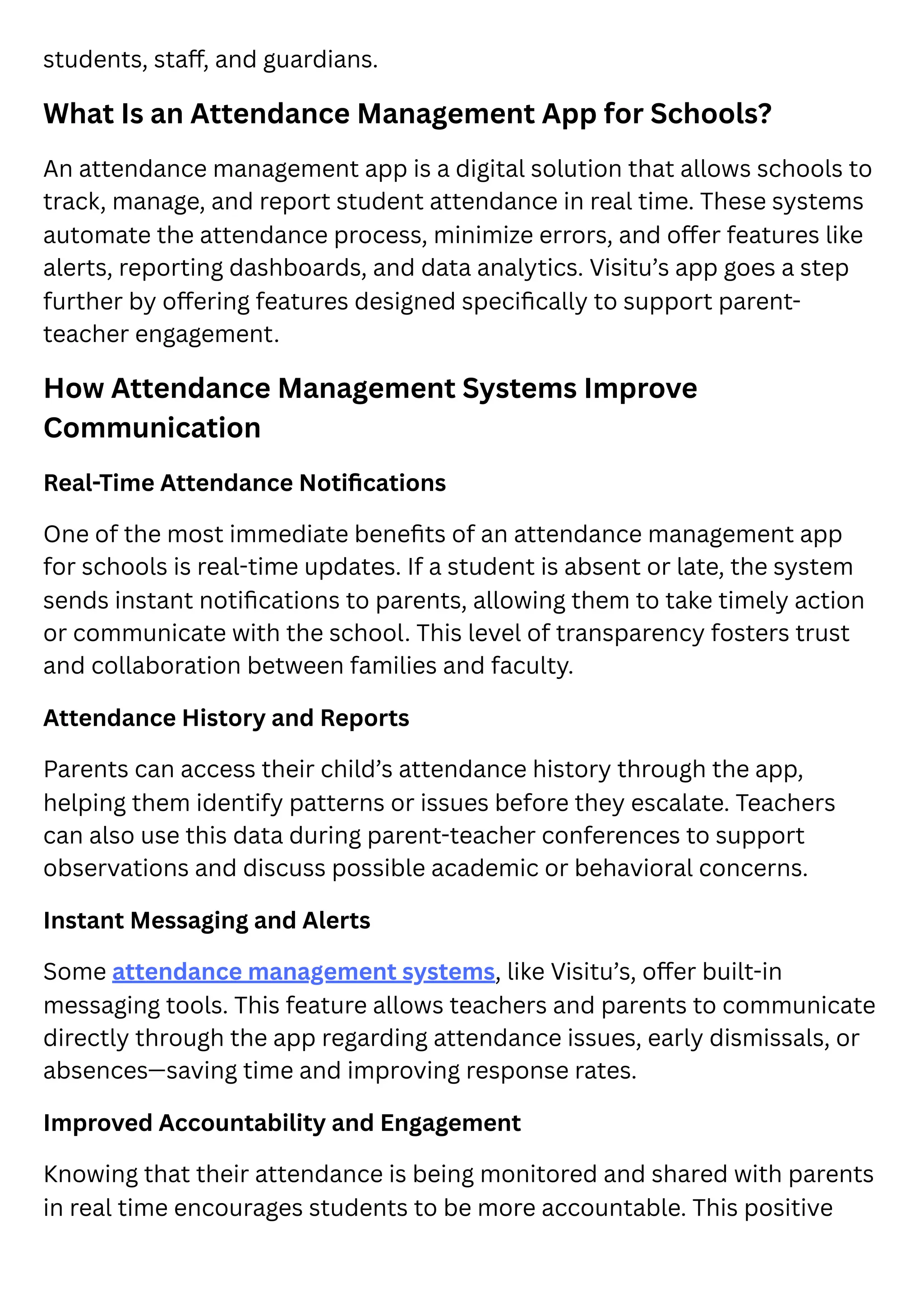 Enhancing Parent-Teacher Communication Through Attendance Apps | PDF