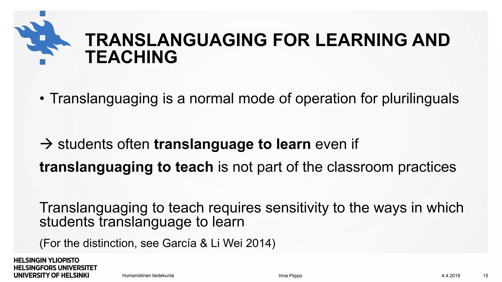 Enhancing participation through translanguaging | PDF